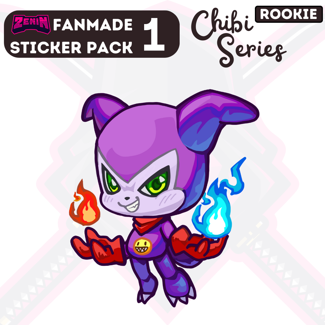 ZeninTCG - Fan-made- Chibi Sticker Pack 01 (Rookies)