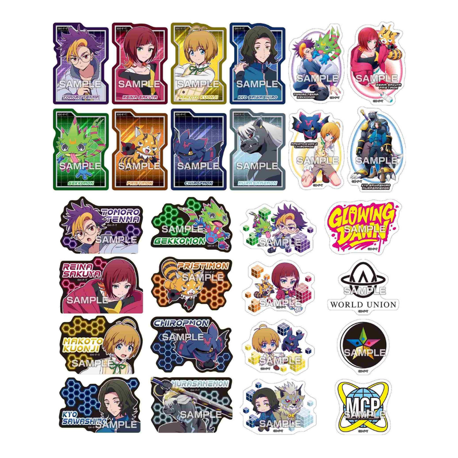 Digimon Beatbreak - Chara Cut Sticker 1BOX (16PACKS)