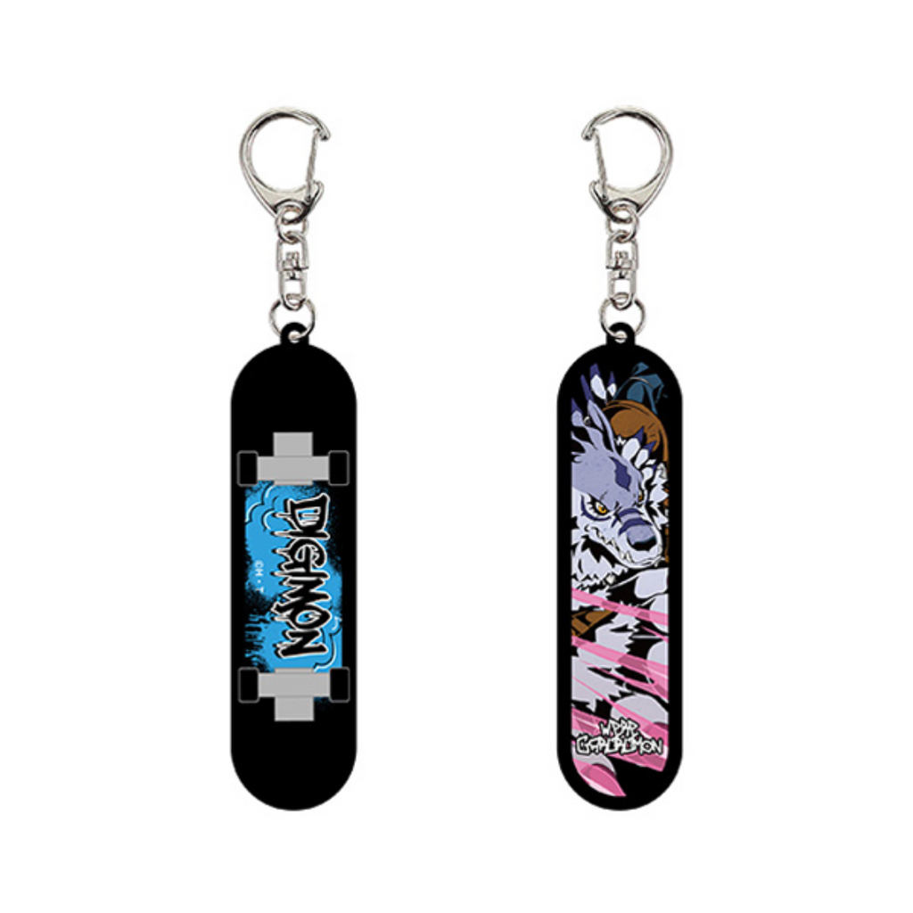 Digimon - Digimon Adventure 25th Anniversary - Skateboard Keychain ...