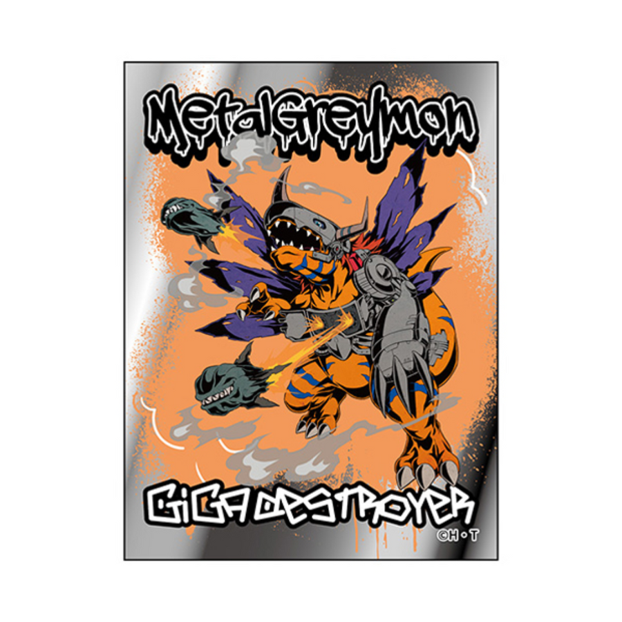 Digimon - Digimon Adventure 25th Anniversary - Metallic Sticker Street