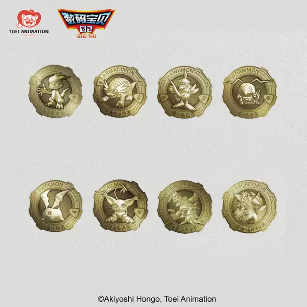 Digimon - Pop Up Store Exclusive - Digimon Adventure 02 Coin Medallions