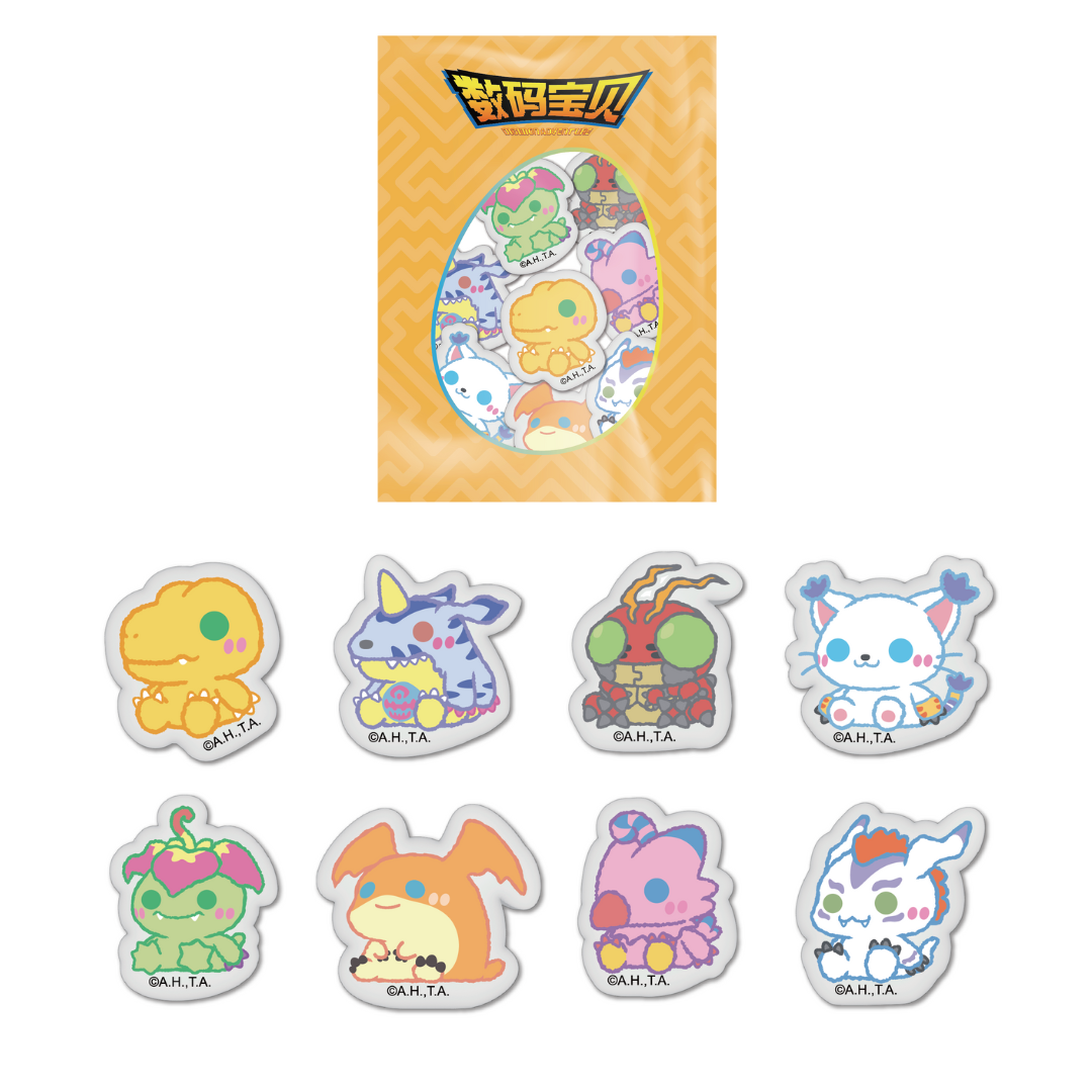 Digimon - Pop Up Store Exclusive - Digimon Adventure Bubble Stickers ...