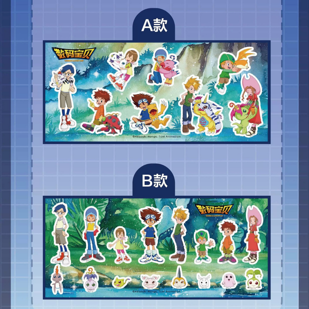 Digimon - Pop Up Store Exclusive - Digimon Adventure Sticker Sheet