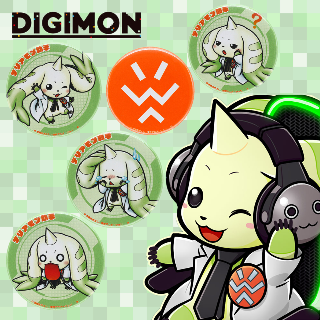 Digimon - Digimon Terriermon Assistant Can Badge (5 types) [PRE-ORDER]