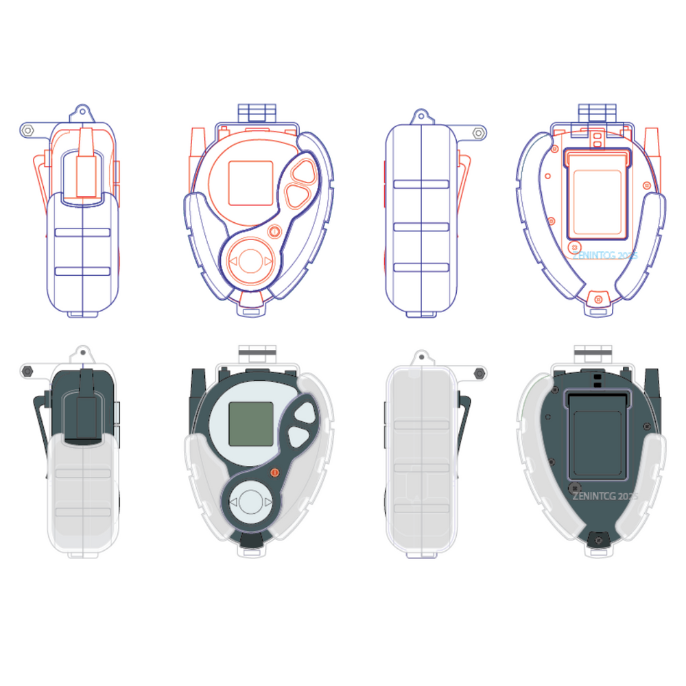 Digimon- ZeninTCG Premium D-3 Digivice Case