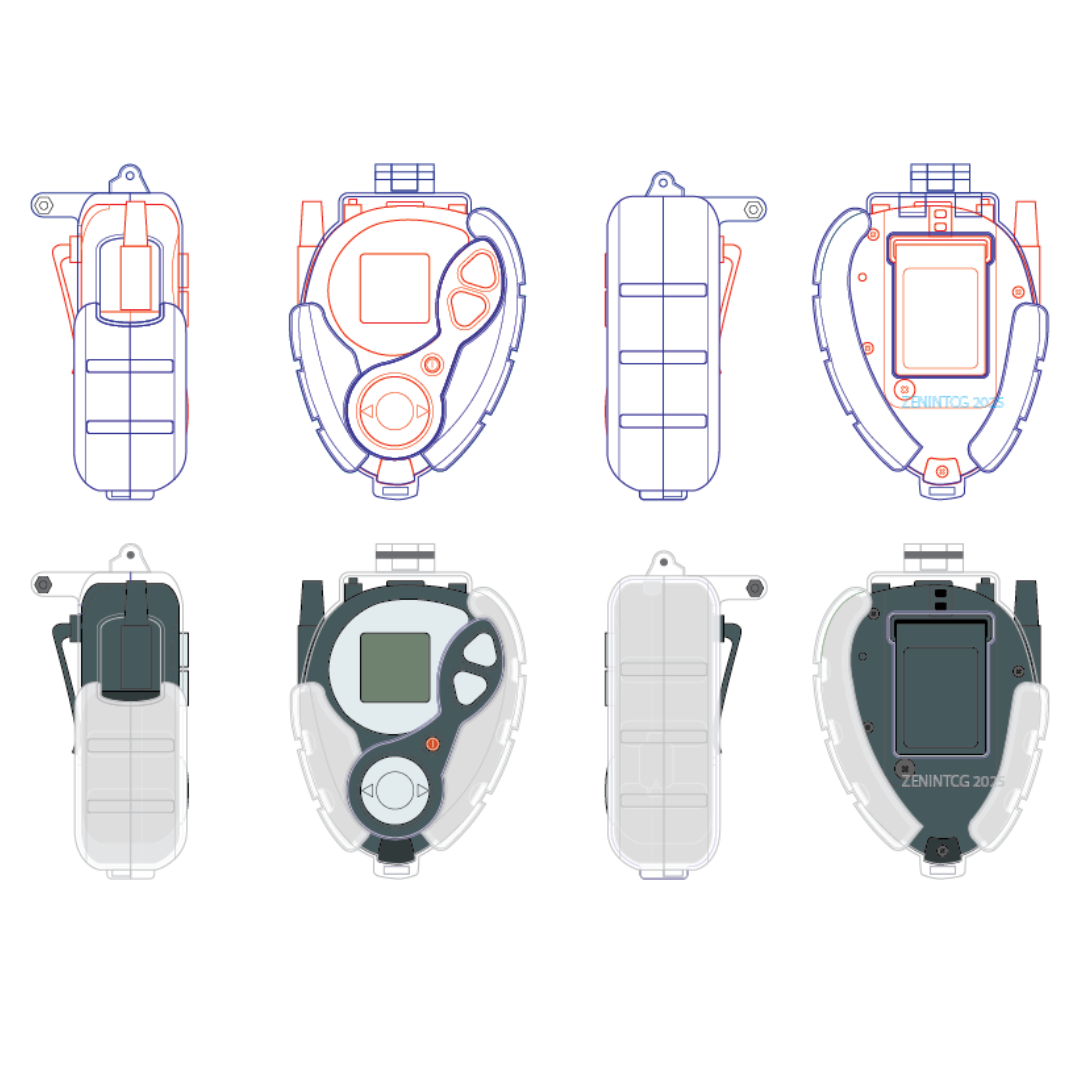 Digimon- ZeninTCG Premium D-3 Digivice Case