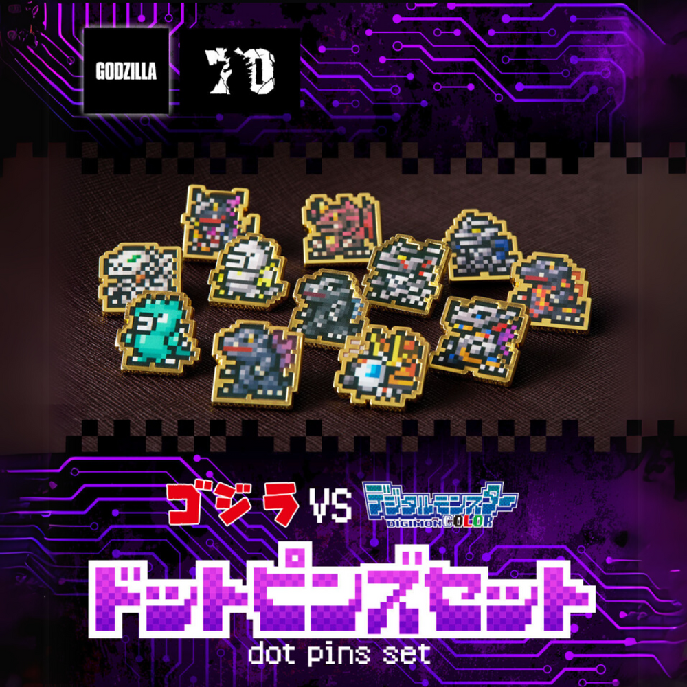 Digimon - Godzilla vs. Digital Monster - Dot Pin Set