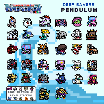 ZeninTCG - Fan-made- Mini Pixel Sticker Pack (Pendulum Series)