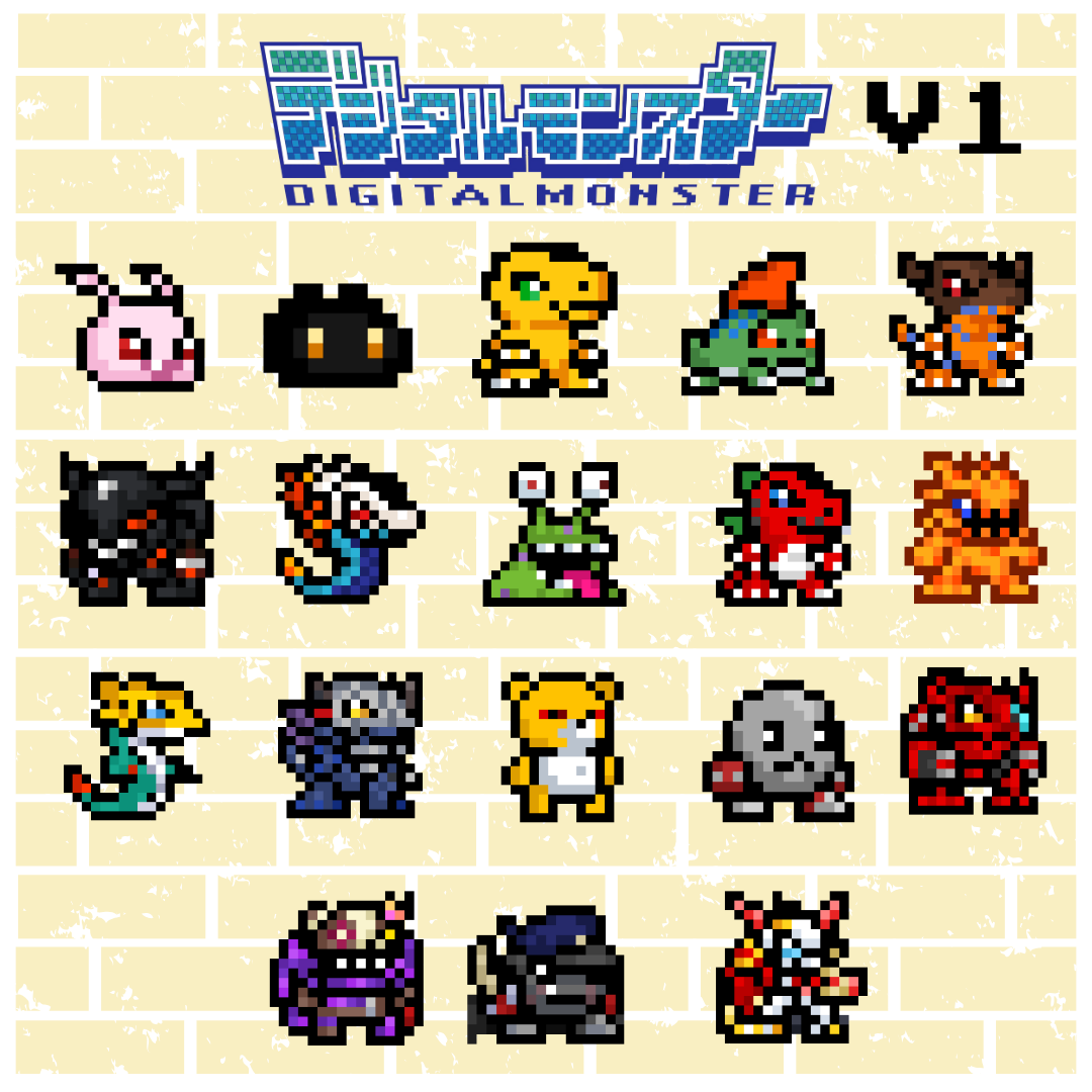 ZeninTCG - Fan-made- Mini Pixel Sticker Pack (Vpet V1)