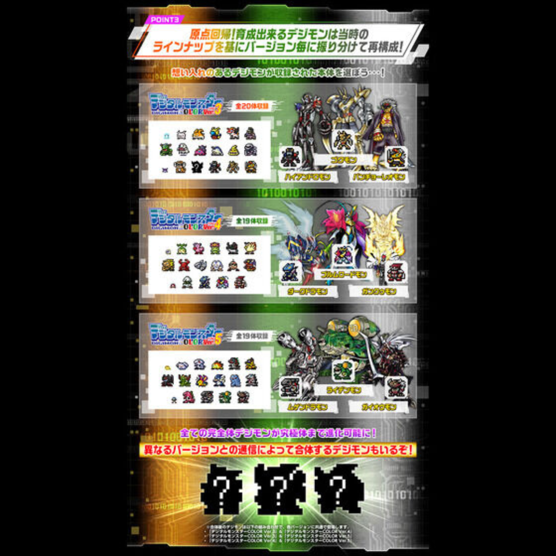 Digimon COLOR Vpet (Ver.3 Original Purple/Ver.4 Original Clear Red/Ver ...