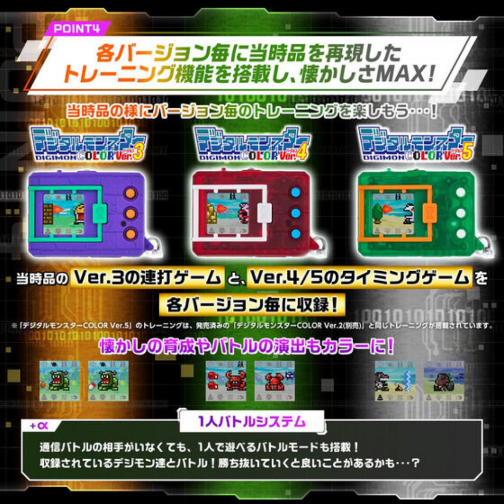 Digimon COLOR Vpet (Ver.3 Original Purple/Ver.4 Original Clear Red/Ver ...